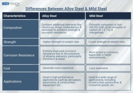 Difference Between Alloy Steel And Mild Steel- Explained